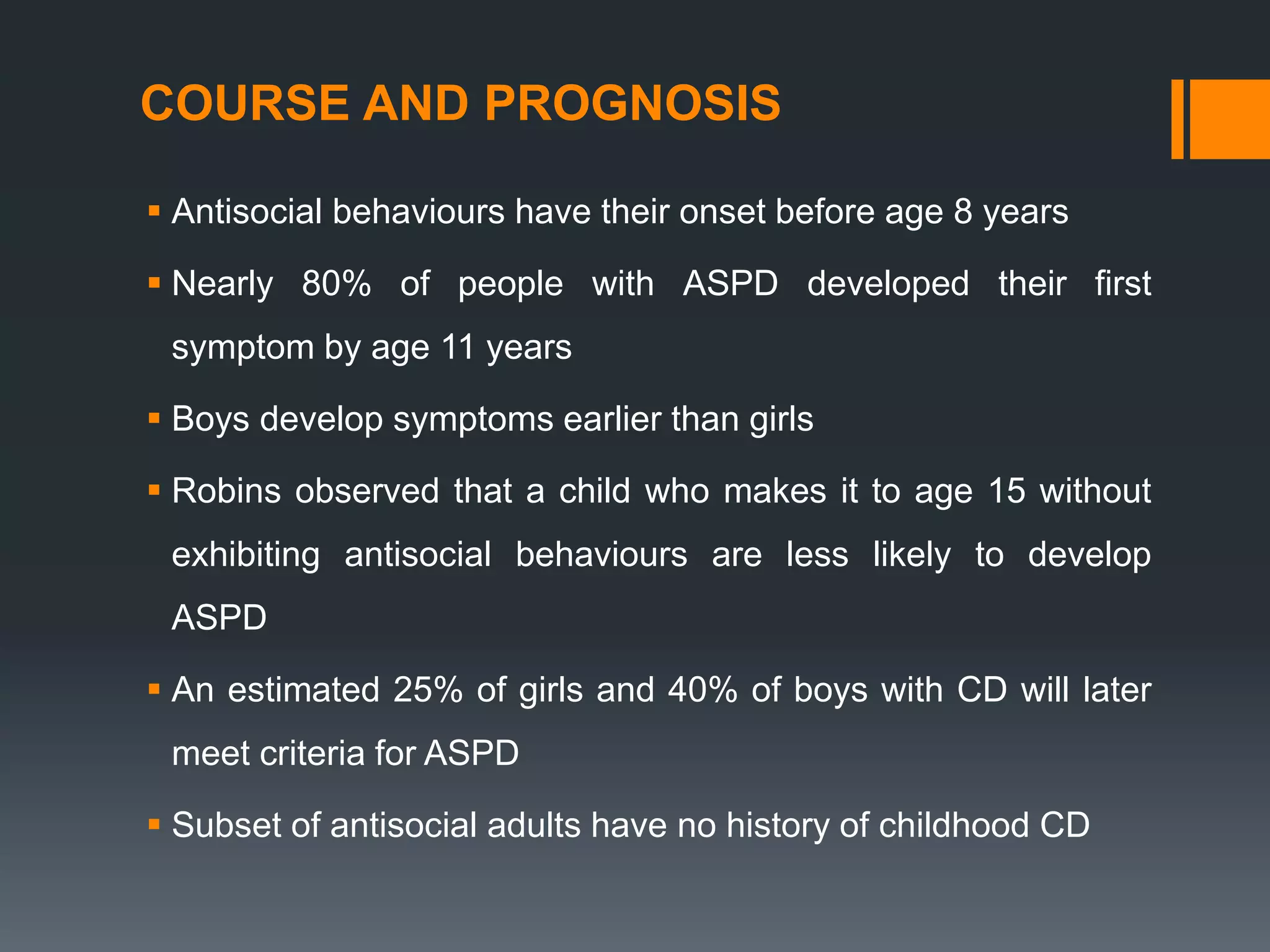 Antisocial personality disorder | PPTX