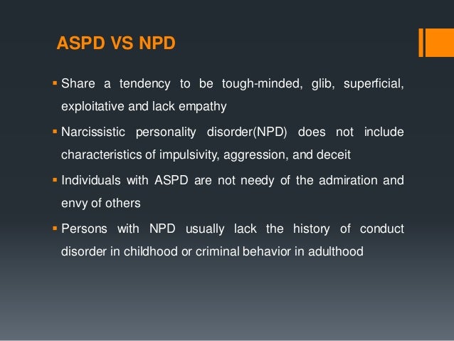 Antisocial personality disorder