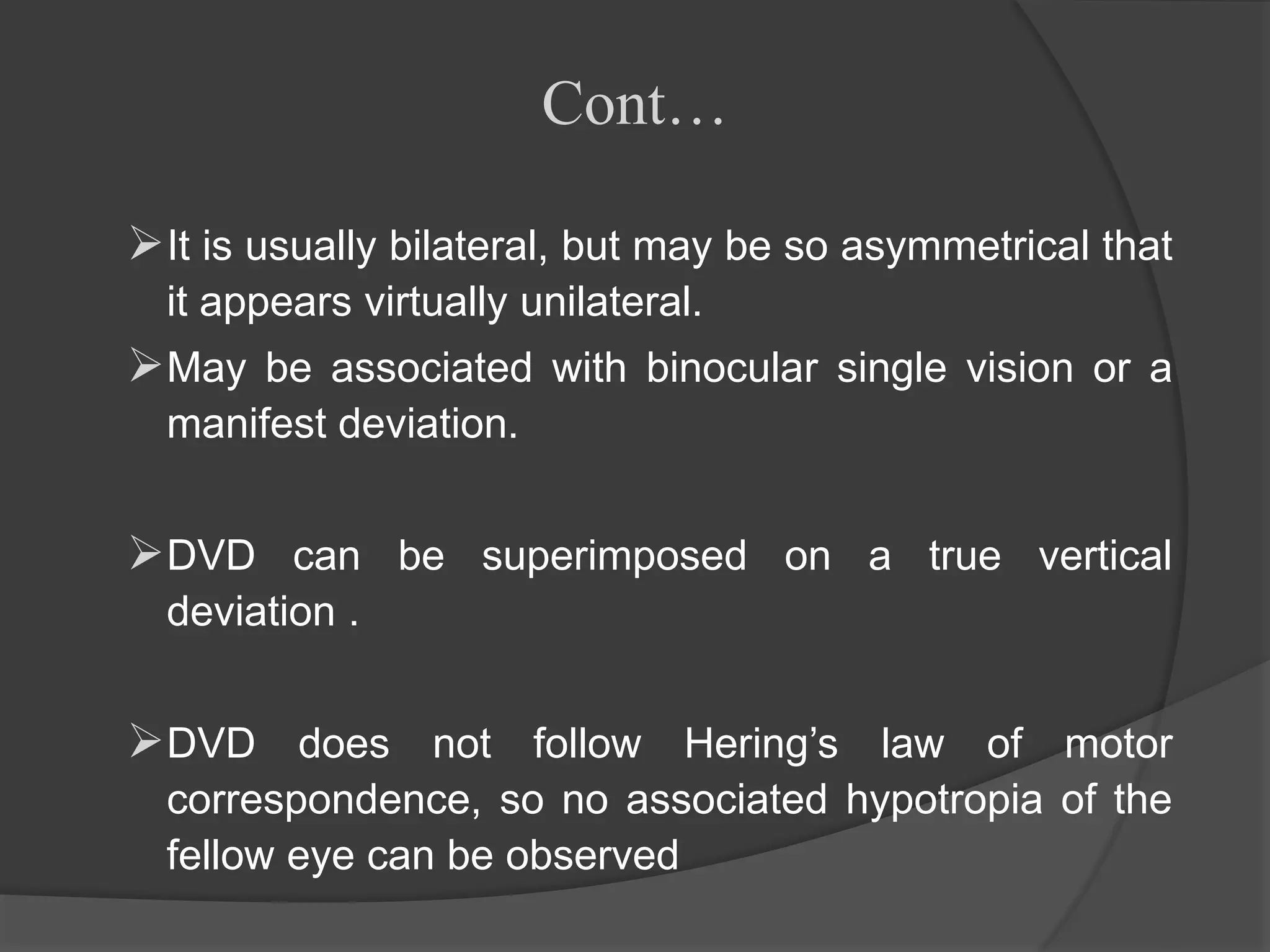 Dissociated Vertical Deviation (DVD) | PPTX