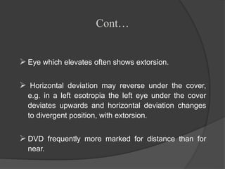 Dissociated Vertical Deviation (DVD) | PPTX