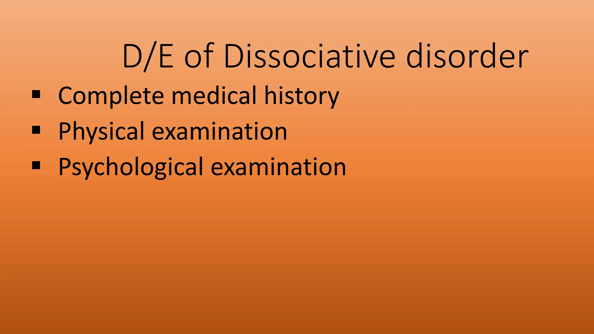 Dissociative and Conversion Disorder and its associated types | PPT