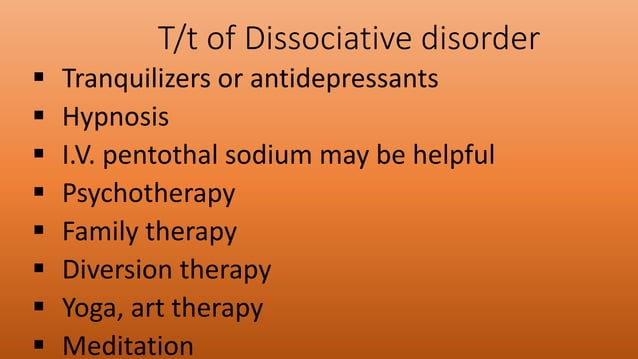 Dissociative and Conversion Disorder and its associated types | PPT