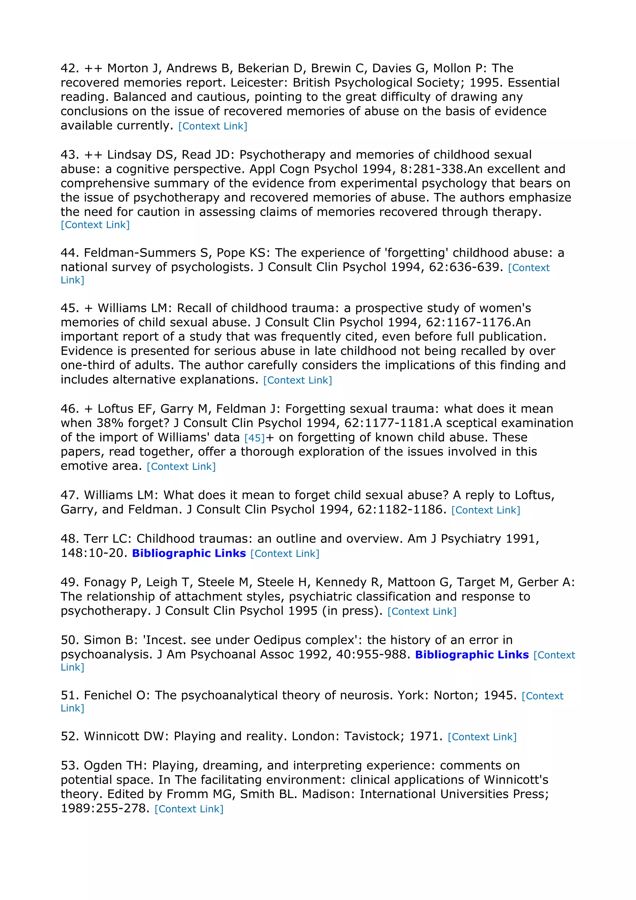 Dissociation and trauma | PDF