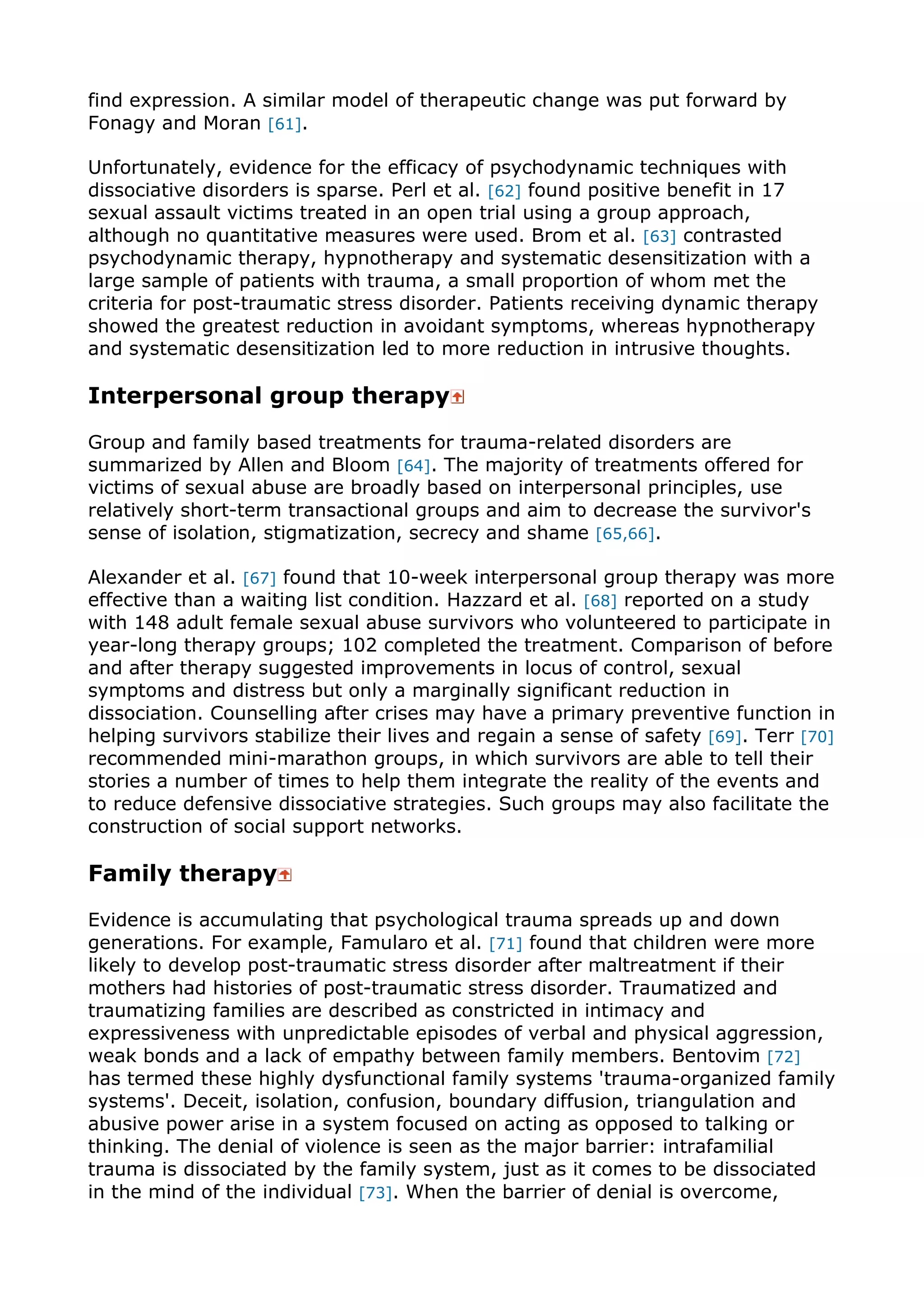 Dissociation and trauma | PDF