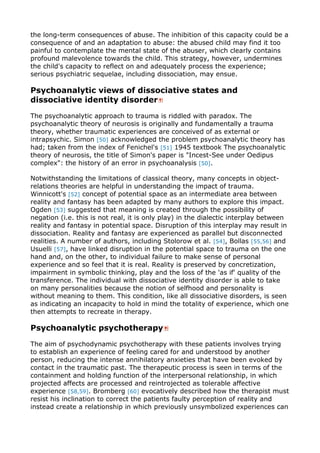 Dissociation and trauma | PDF