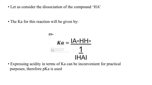 Dissociation Constant. | PPTX