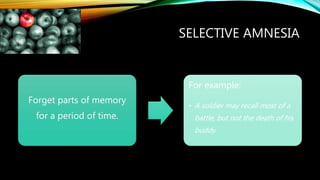 Understanding Dissociative Amnesia | PPTX