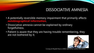 Understanding Dissociative Amnesia | PPTX
