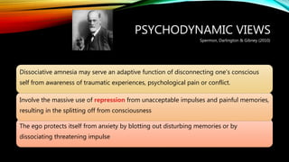 Understanding Dissociative Amnesia | PPTX