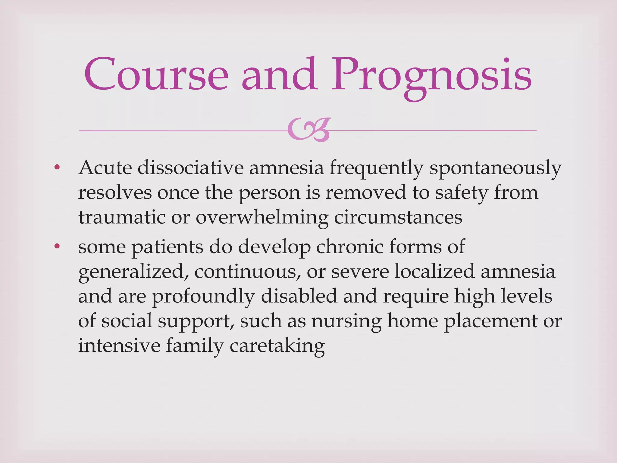 Dissociative disorder | PPTX