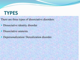 Dissociative disorder | PPTX