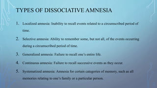 Dissociative disorder | PPTX