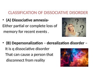DISSOCIATIVE DISORDER types causes management screening .pptx
