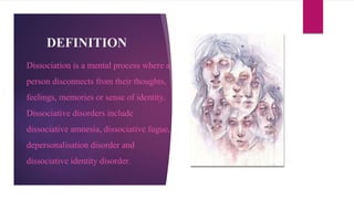 anxiety disorders ,dissociative disorder | PPT