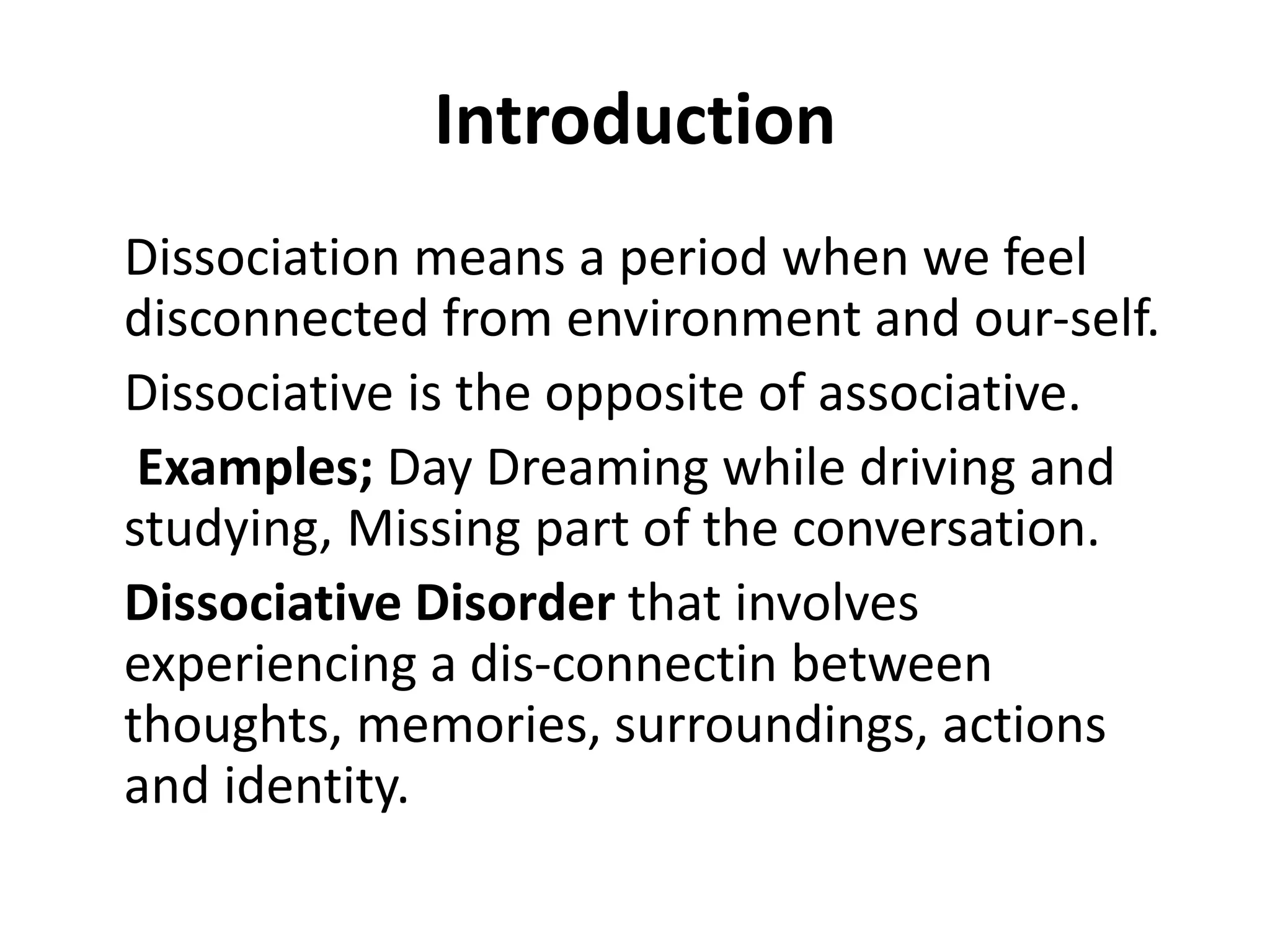 Dissociative disorder by rustam | PPTX