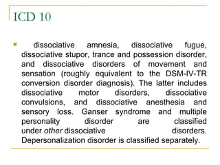 Dissociative Disorders | PPT