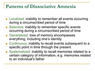 Dissociative disorders | PPT