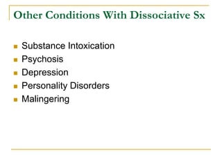 Dissociative disorders | PPT