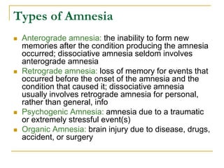 Dissociative disorders | PPT
