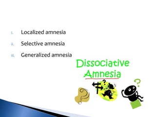 DISSOCIATIVE DISORDERS for 2nd year MSc. Nursing .pptx