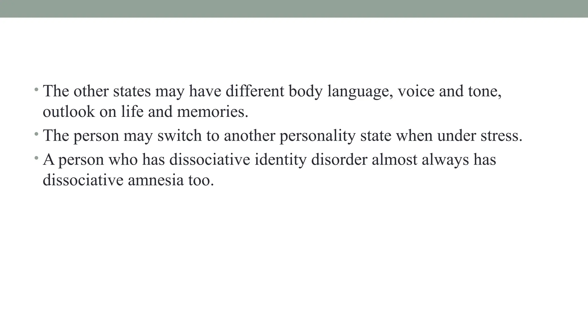 DISSOCIATIVE DISORDERS with all the notespptx | PPT