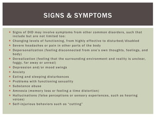 Dissociative identity disorder-Emerson | PPTX | Mental Health ...