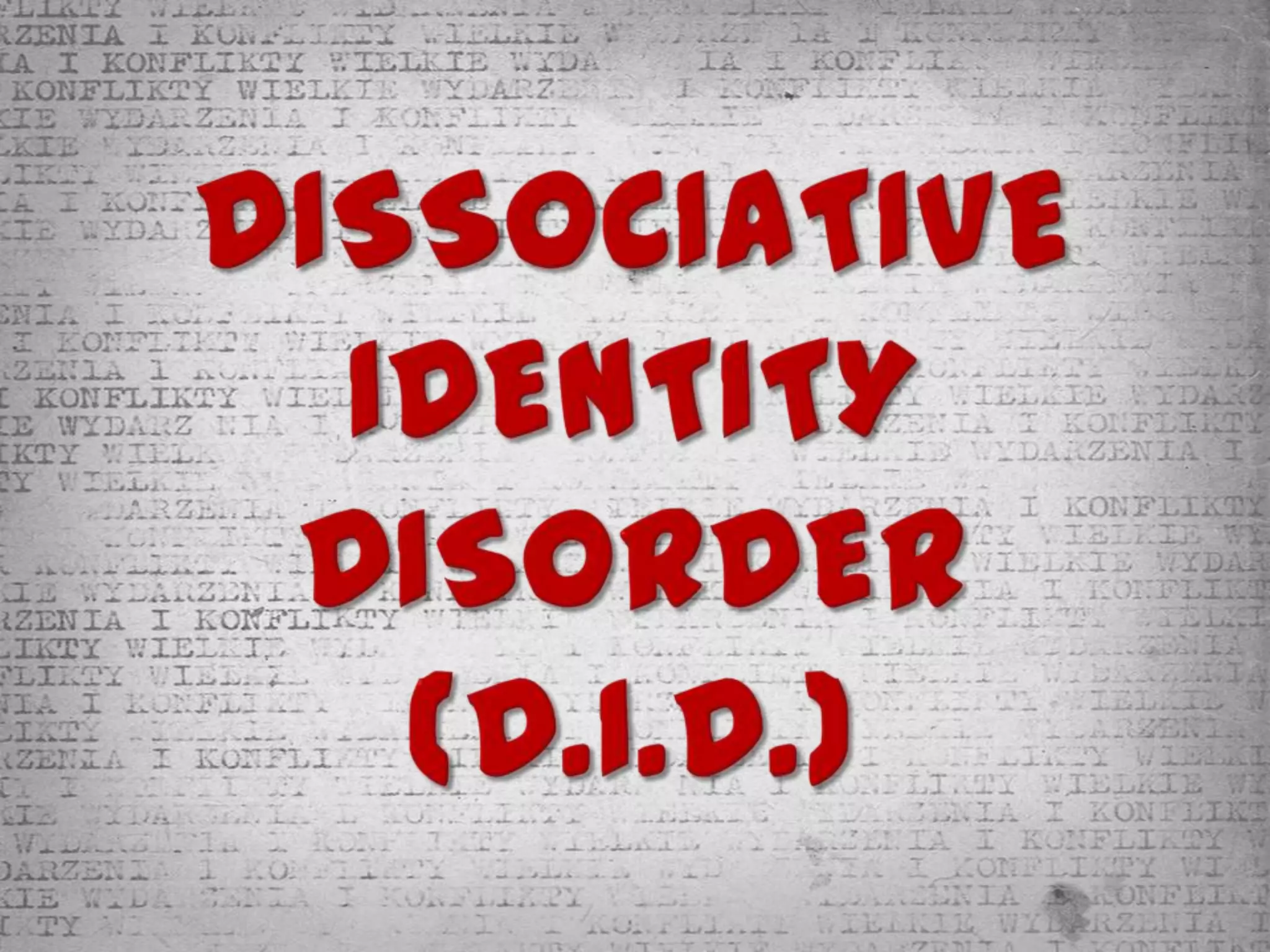 Dissociative Identity Disorder | PPT