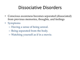 Dissociative,personality, mood disorders | PPTX | Mental Health ...