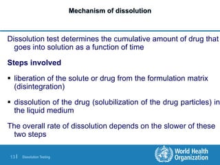 DissolTesting.PPT diffrent dissolution testing | PPT