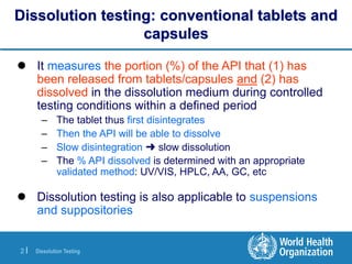 DissolTesting.PPT diffrent dissolution testing | PPT