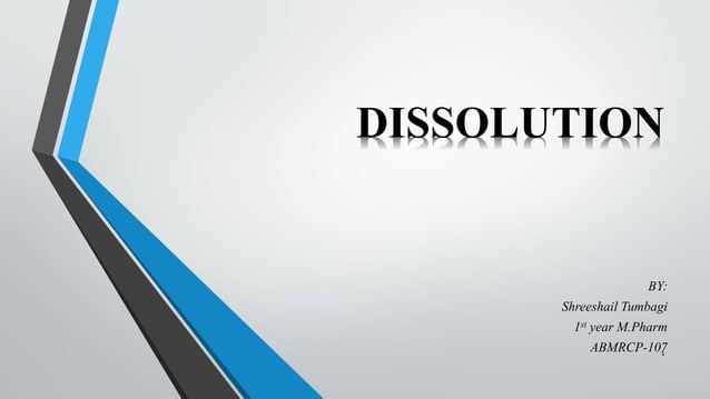 Dissolution | PPTX | Chemistry | Science