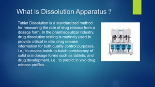 Dissolution apparatus | PPTX