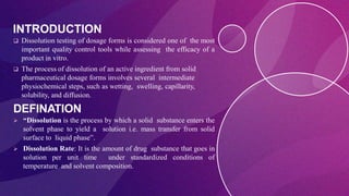 Dissolution second ppt | PPT