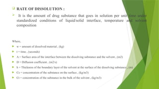 DISSOLUTION FOR TABLET CAPSULE DOSAGE FORM | PPTX
