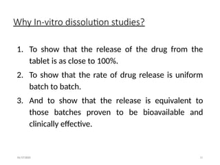 Dissolution Official Test Monograph Pharma | PPTX