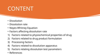 Dissolution and factors affecting dissolution rate.pptx