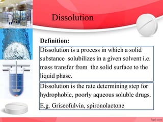 Dissolution ready ppt | PDF