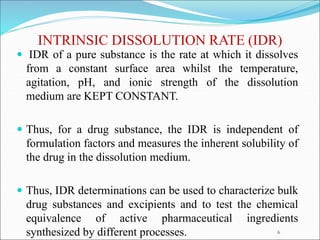 Dissolution chapter and different mechansims | PPT