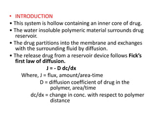 Dissolution and diffusion cdds | PPTX