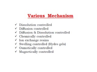 Dissolution and diffusion cdds | PPTX