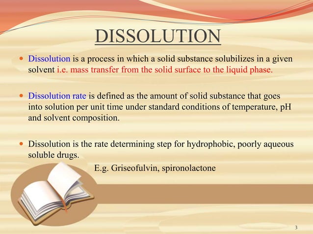 Dissolution And Solubility Ppt