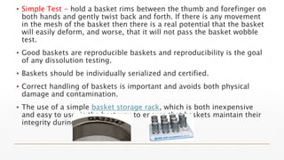 Dissolution apparatus | PPTX
