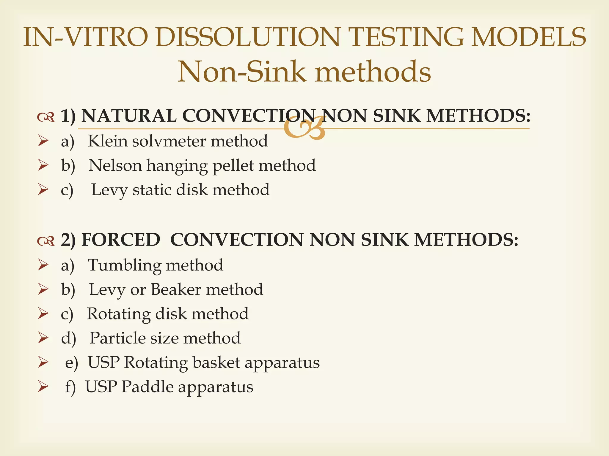 In vitro Dissolution Testing Models | PPTX
