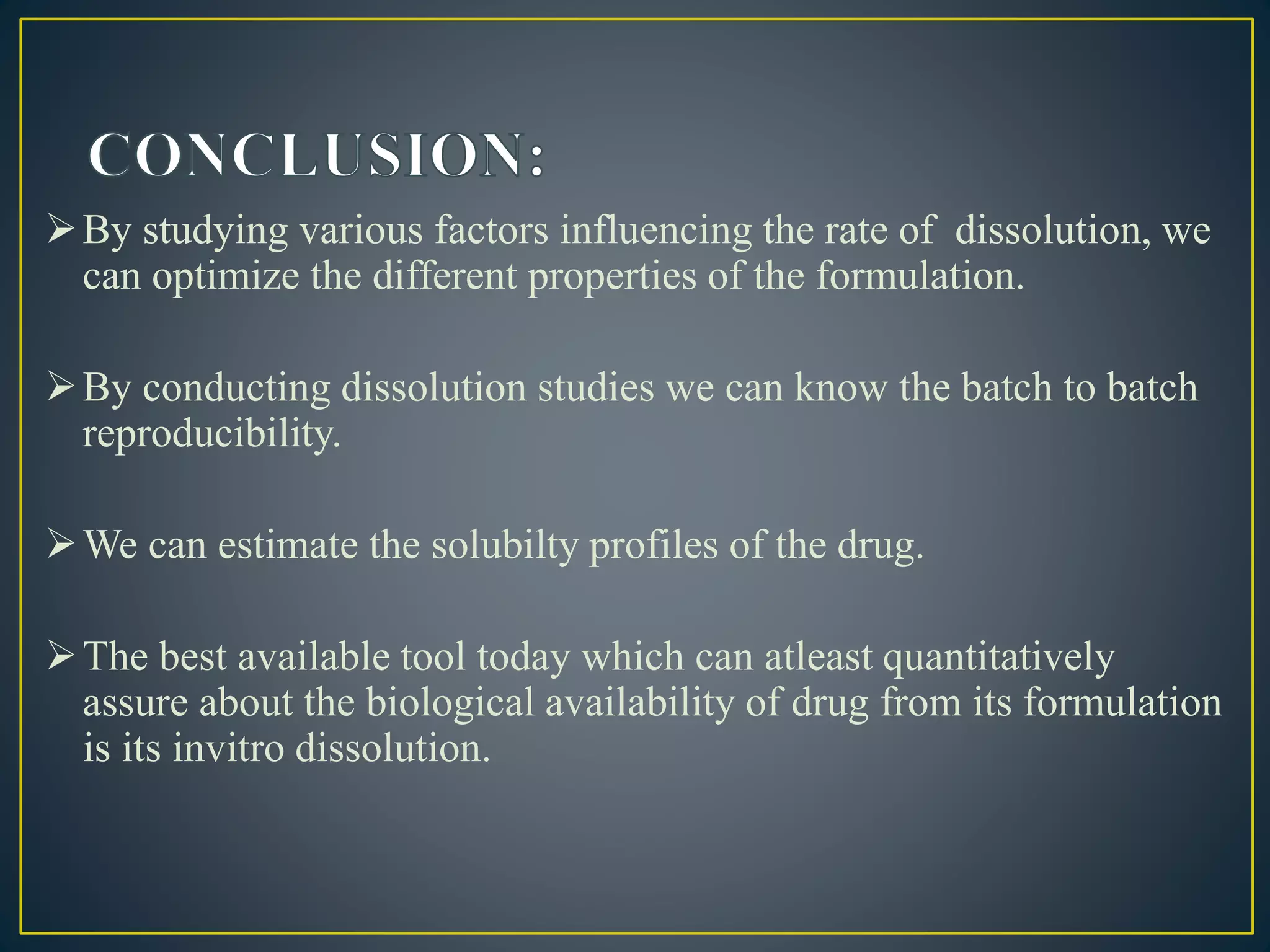 In vitro Dissolution Testing Models | PPTX