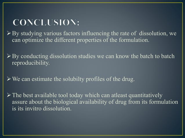 In vitro Dissolution Testing Models | PPTX