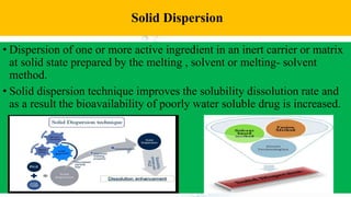 Dissolution enhancement of drugs. technologies and effect of carries | PPT