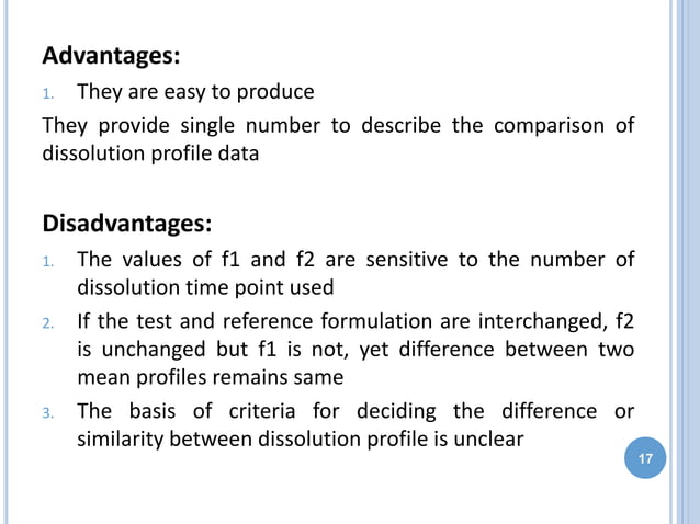 Dissolution f1 and f2 Analysis and IVIVC | PPTX | Chemistry | Science