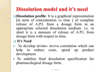 Dissolution models | PPTX