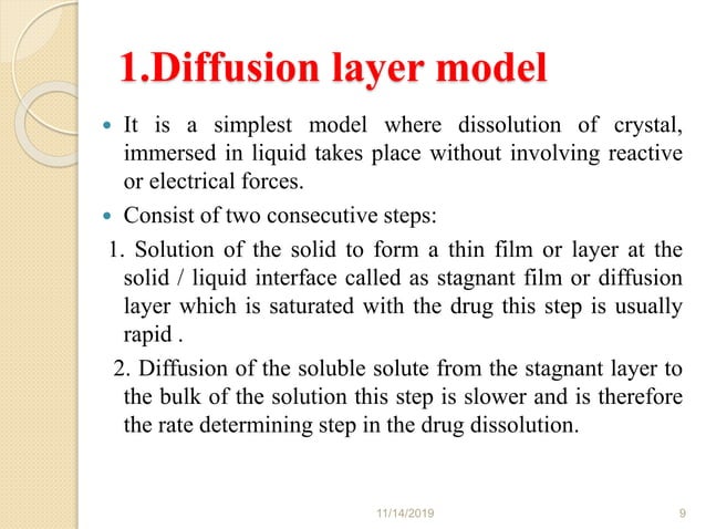 Dissolution models | PPTX