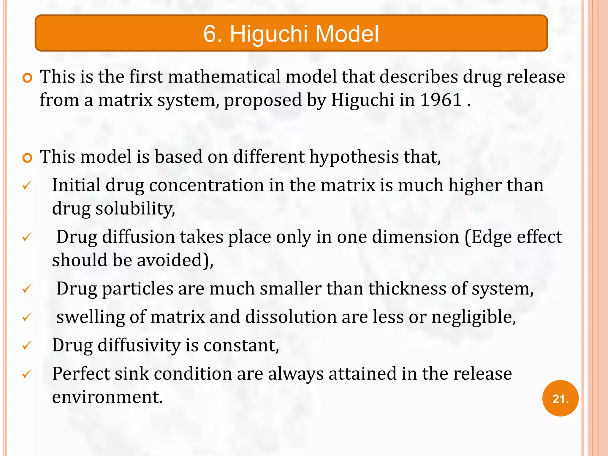 Dissolution models (sem 1) | PPTX